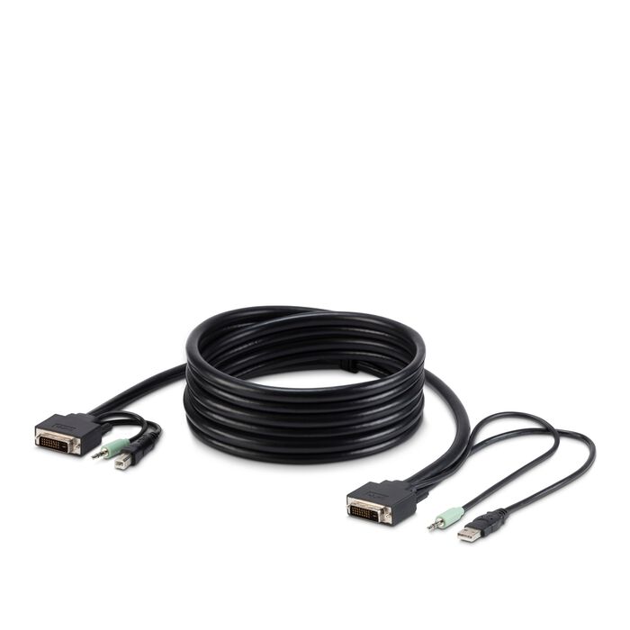 TAA DVI/USB/AUD SKVM CBL, DVI-D M/M; USB A/B | Belkin CA